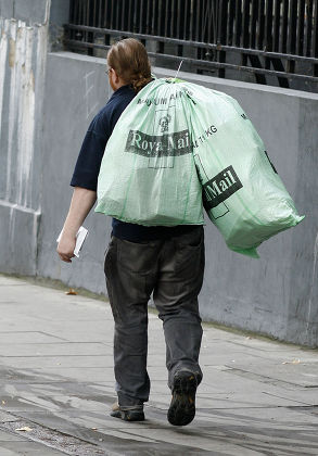 Temporary Post Worker Taking Royal Mail Editorial Stock Photo - Stock ...