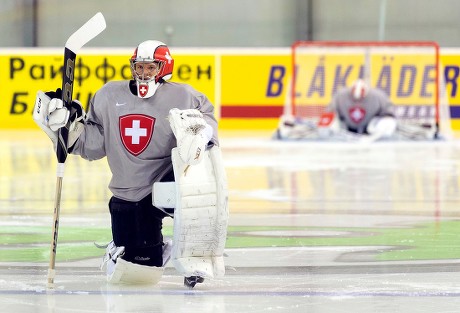 Switzerlands Goalie Leonardo Genoni Attends His Editorial Stock Photo ...