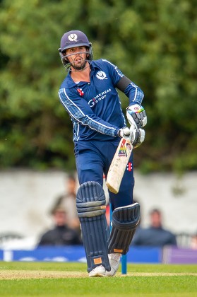 Scotland Cricketer Calum Macleod Bats During Editorial Stock Photo ...