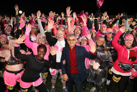 Walk the Walk Moonwalk Charity Marathon Wearing Bras, London, UK - 12 ...
