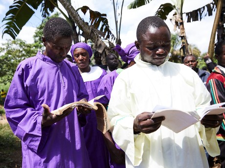 Father Fidel Kasereka R Leads Prayer Editorial Stock Photo - Stock ...