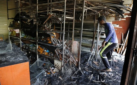 General View Burnt Shop After Vandalized Editorial Stock Photo - Stock ...