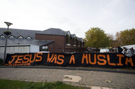 Banner Words Jesus Muslim Editorial Stock Photo - Stock Image ...
