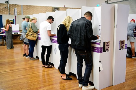 People Queue Voting Station North Bondi Editorial Stock Photo - Stock ...