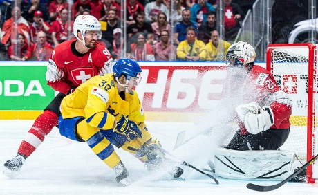 Switzerlands Roman Josi L Goalkeeper Reto Editorial Stock Photo - Stock ...