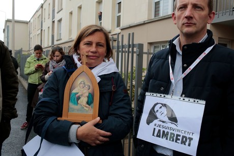 Vincent Lamberts Parents Pierre Lambert Vivianne Editorial Stock Photo ...