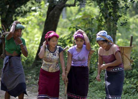 Reang Tribal Women On Their Way Editorial Stock Photo - Stock Image ...