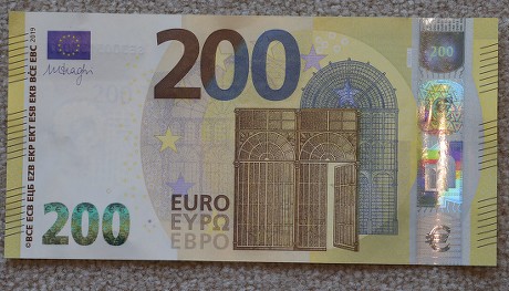 Image Showing New 200 Euro Banknote Editorial Stock Photo - Stock Image | Shutterstock