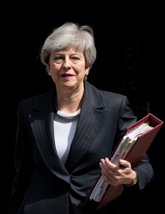 British Prime Minister Theresa May Leaves Editorial Stock Photo - Stock ...
