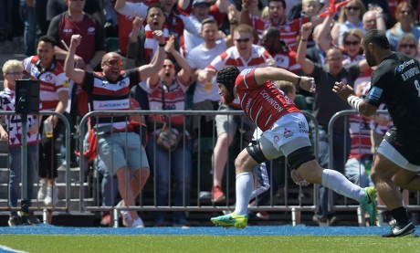 Gloucesters Ben Morgan Opening Try Game Editorial Stock Photo - Stock ...