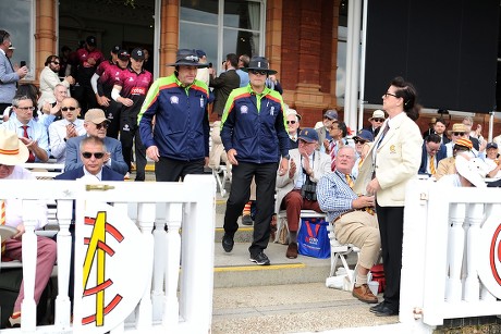 Umpires Robert Bailey Martin Saggers Lead Editorial Stock Photo - Stock ...