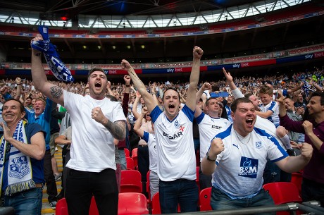 Tranmere Rovers Fans Celebrate Stands Editorial Stock Photo - Stock ...
