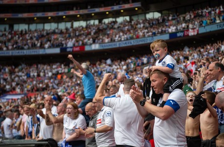 Tranmere Rovers Fans Celebrate Stands Editorial Stock Photo - Stock ...