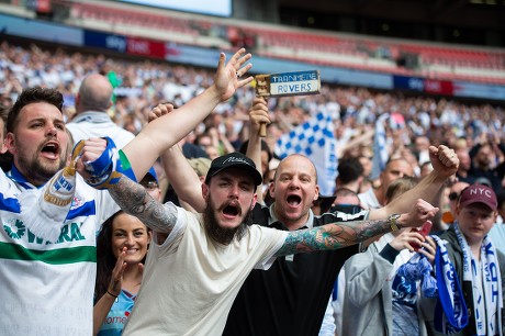 Tranmere Rovers Fans Celebrate Stands Editorial Stock Photo - Stock ...