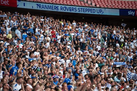 Tranmere Rovers Fans Celebrate Stands Editorial Stock Photo - Stock ...