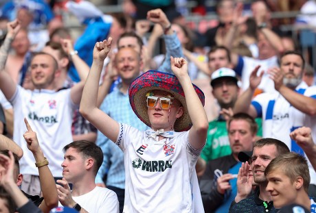 Tranmere Rovers Fans Celebrate Stands Editorial Stock Photo - Stock ...