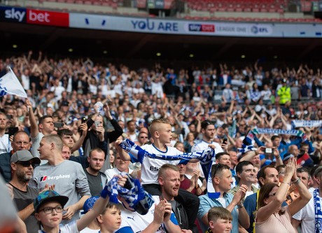 Tranmere Rovers Fans Celebrate Stands Editorial Stock Photo - Stock ...