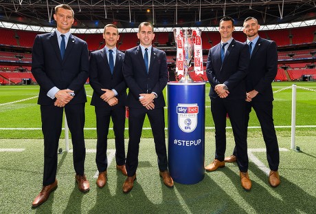 Referee Andy Madley Assistant Referees Nick Editorial Stock Photo ...