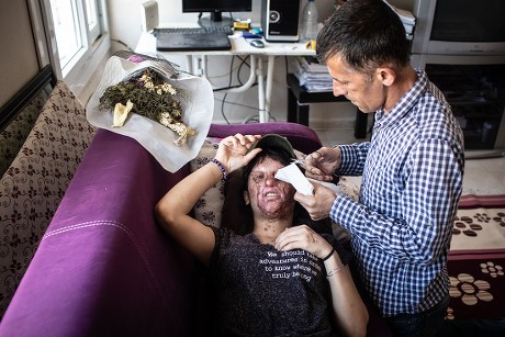 19yearsold Berfin Ozek L Her Father Editorial Stock Photo - Stock Image ...