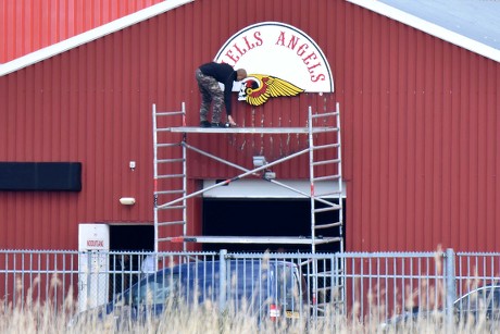 Logo Entrance Hells Angels Clubhouse On Editorial Stock Photo - Stock ...