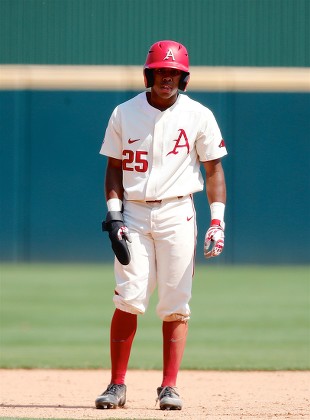 Christian Franklin 25 Arkansas Left Fielder Editorial Stock Photo ...