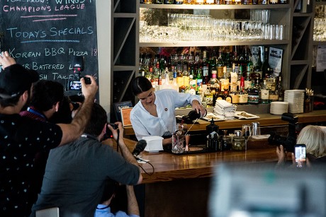 Congresswoman Alexandria Ocasiocortez Prepares Cocktails Queensboro ...