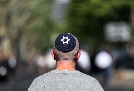 Man Wears Kippa Near Alquds Day Editorial Stock Photo - Stock Image ...