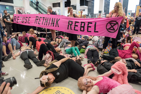 Extinction Rebellions Redwatch Protest Inside Primark Editorial Stock ...