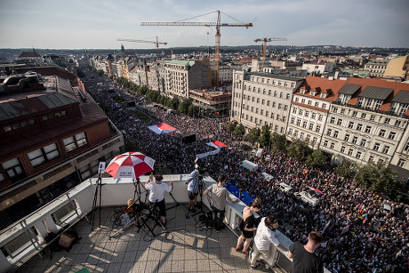 Members Media Take Positions On Rooftop Editorial Stock Photo - Stock ...