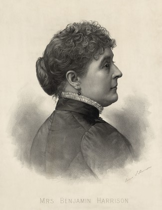 Caroline Scott Harrison Wife Benjamin Harrison Editorial Stock Photo ...