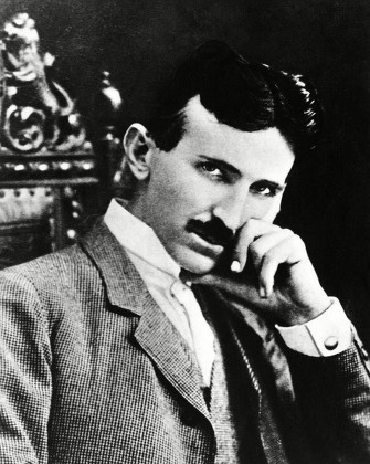Nikola Tesla Physicist Engineer Inventor Alternating Editorial Stock ...