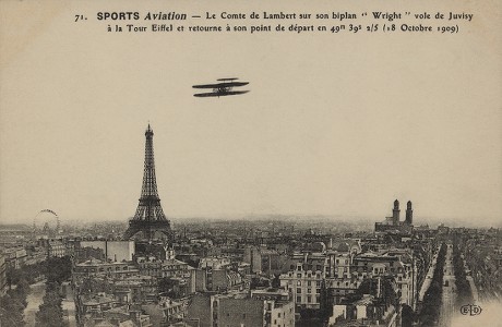 Postcard Shows Wright Biplane Flown By Editorial Stock Photo - Stock ...