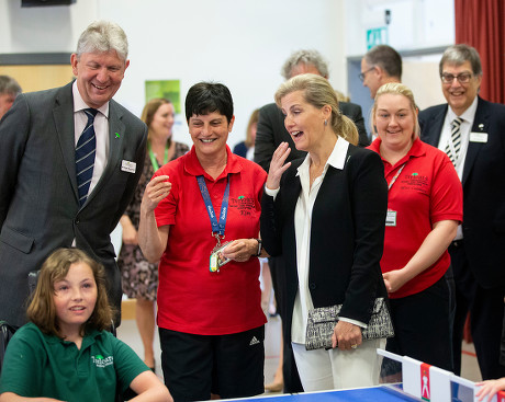 Sophie Countess of Wessex visits the Treloar Trust College, Holybourne ...