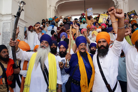 Members Radical Sikh Organizations Shout Prokhalistan Editorial Stock ...