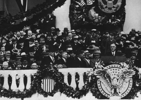 President Franklin Roosevelt Delivering His First Editorial Stock Photo ...