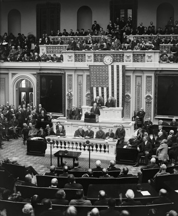 President Calvin Coolidge Delivering His First Editorial Stock Photo ...
