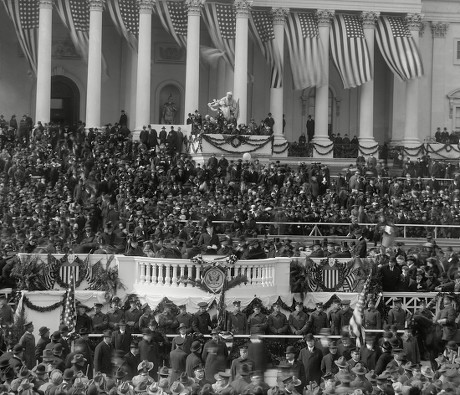 President Woodrow Wilsons Delivering His Second Editorial Stock Photo ...