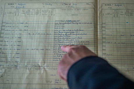 Ships Original Log Dday Entry 0527 Editorial Stock Photo - Stock Image ...