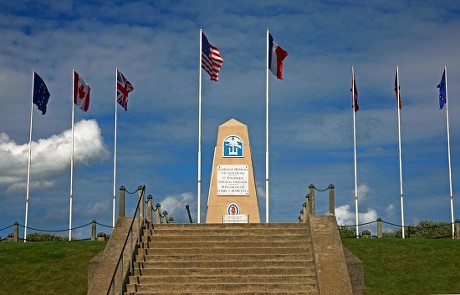 Utah Beach Wwii Landings Memorial Editorial Stock Photo - Stock Image ...