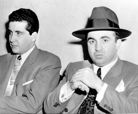 Mickey Cohenrseated Next Johnny Stompanato L Editorial Stock Photo ...