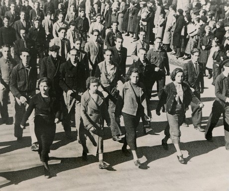 Men Women Leftist Popular Front Parade Editorial Stock Photo - Stock ...