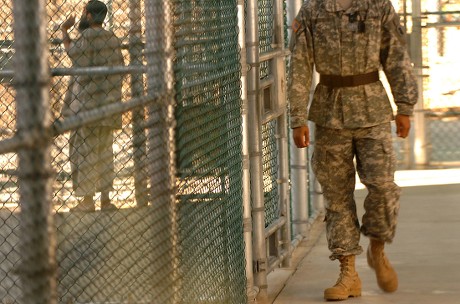 Us Army Soldier Stands Guard Detainee Editorial Stock Photo - Stock ...