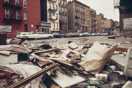 Low Income Residential Neighborhood Northeast Manhattan Editorial Stock ...