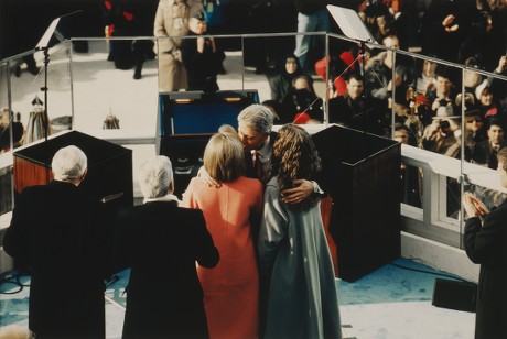 President Bill Clinton Embraces His Wife Editorial Stock Photo - Stock ...