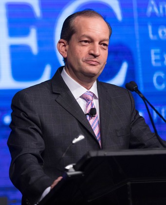 Us Sec Labor Alexander Acosta Speaking Editorial Stock Photo - Stock ...