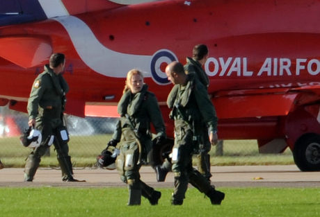 Flight Lieutenant Kirsty Moore Circled Flying Editorial Stock Photo ...