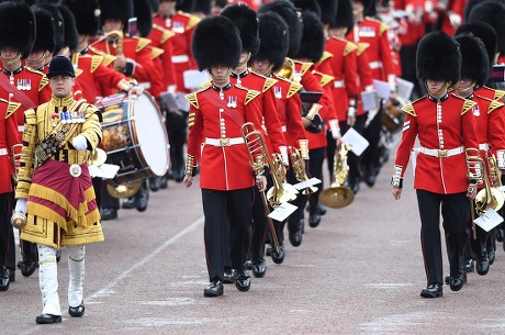 Ceremonial Soldiers March During Trooping Colour Editorial Stock Photo ...