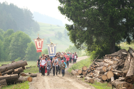 Ethnic Hungarian Pilgrims Attend Holy Mass Editorial Stock Photo ...