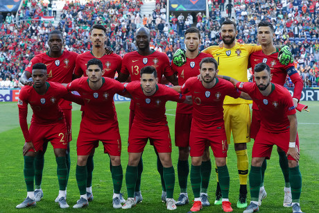 Portugal Starting Eleven Lines During Uefa Editorial Stock Photo ...