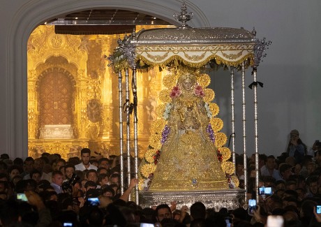 Faithful Carry Virgin El Rocio After Editorial Stock Photo - Stock ...